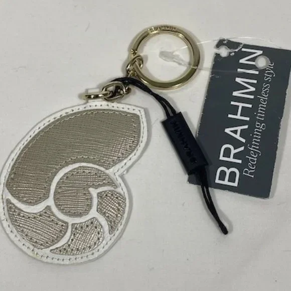 discounts shopping 1.25 NWT Brahmin Shell Keychain